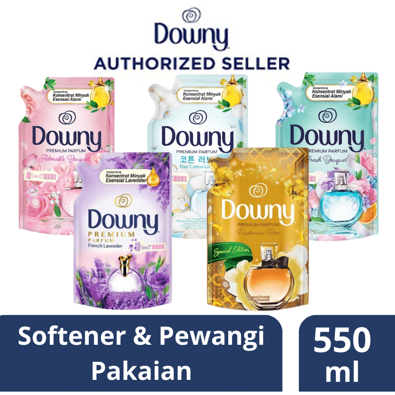 Jual Downy Pelembut Softener dan Pewangi Pakaian Konsentrat Premium 550ml 650ml 850ml 950ml ...