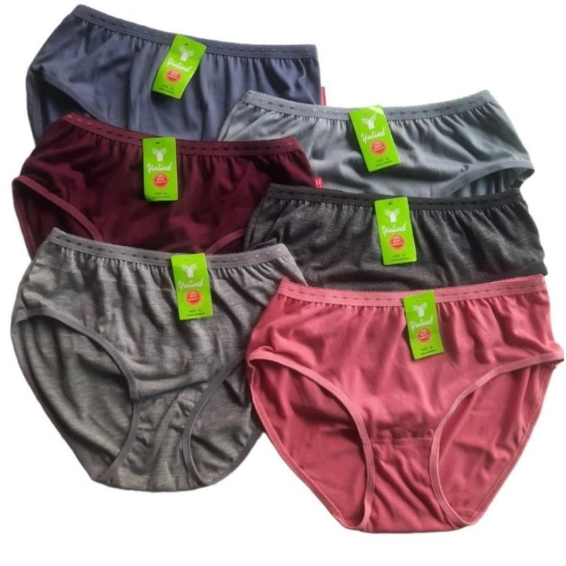 Jual ISI 6PCS Celana Dalam Wanita Yutind SA560/SA561 Bahan Katun Ukuran M-XXL | Shopee Indonesia