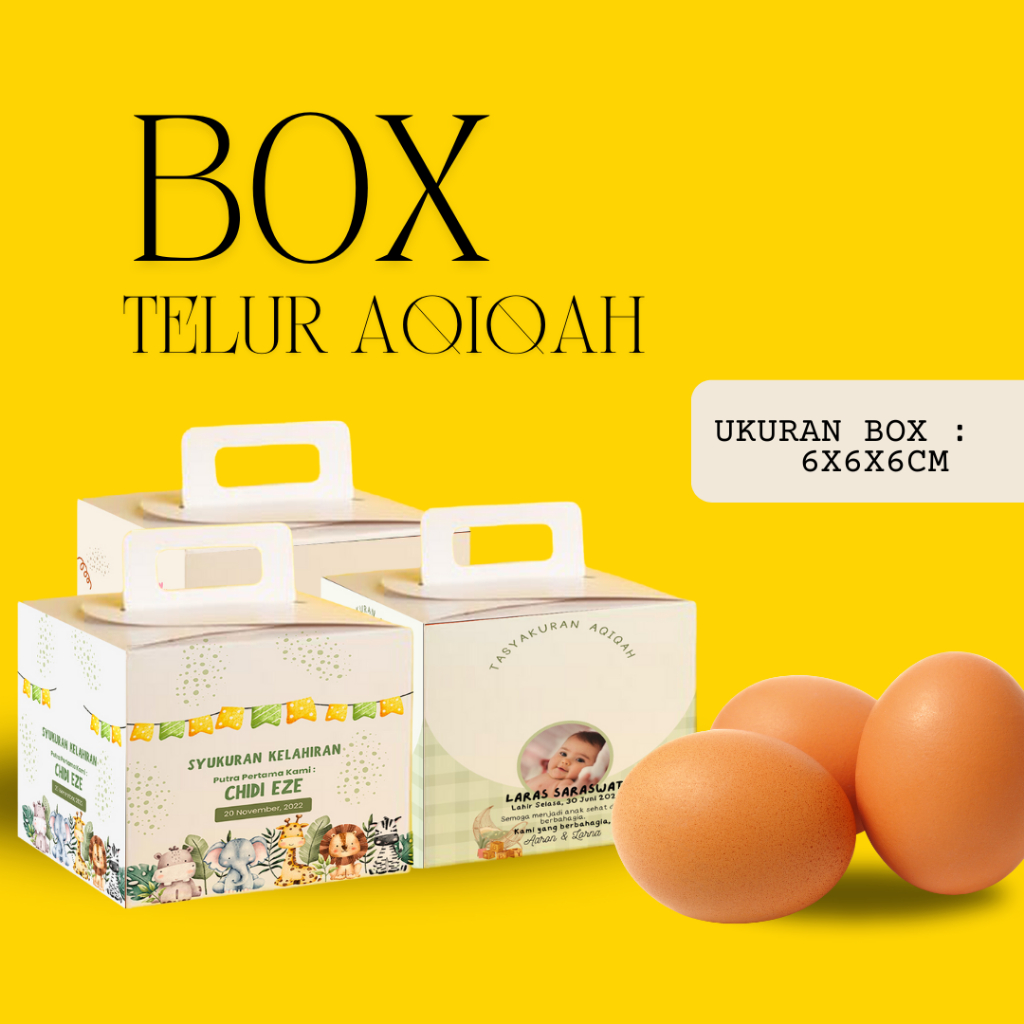 Jual Tempat telur Aqiqah - Kemasan Telur - Telur Paskah | Shopee Indonesia