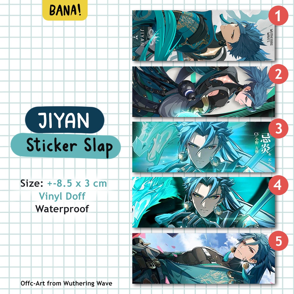 Jual Stiker JIYAN Wuthering Waves Waterproof Stiker Anime | BANA ...