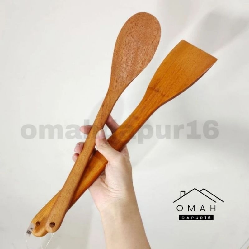 Jual Spatula Kayu / Sodet Kayu / Alat penggorengan Kayu / Centong Kayu ...