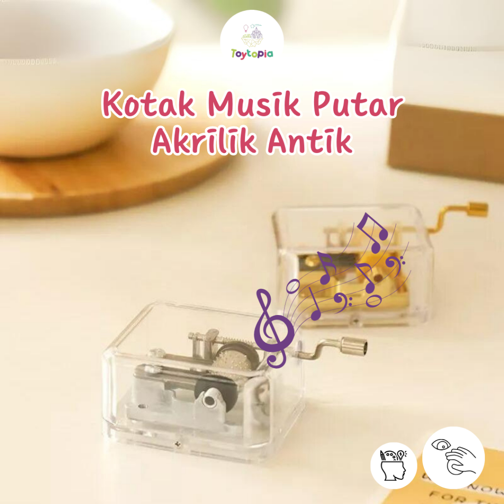 Jual Kotak Musik Ulang Tahun/Musix Box Kotak Musik Hand Cranke/Kotak ...