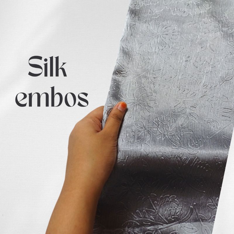 Jual TERMURAH!! KAIN SILK EMBOSS (HARGA PER SETENGAH METER) | Shopee ...