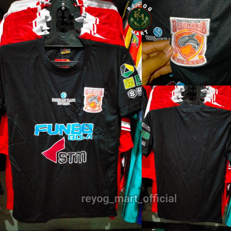 Jual JERSEY PUSAMANIA BORNEO FC AWAY 2018 LIGA 1 GOJEK HITAM RETRO ...