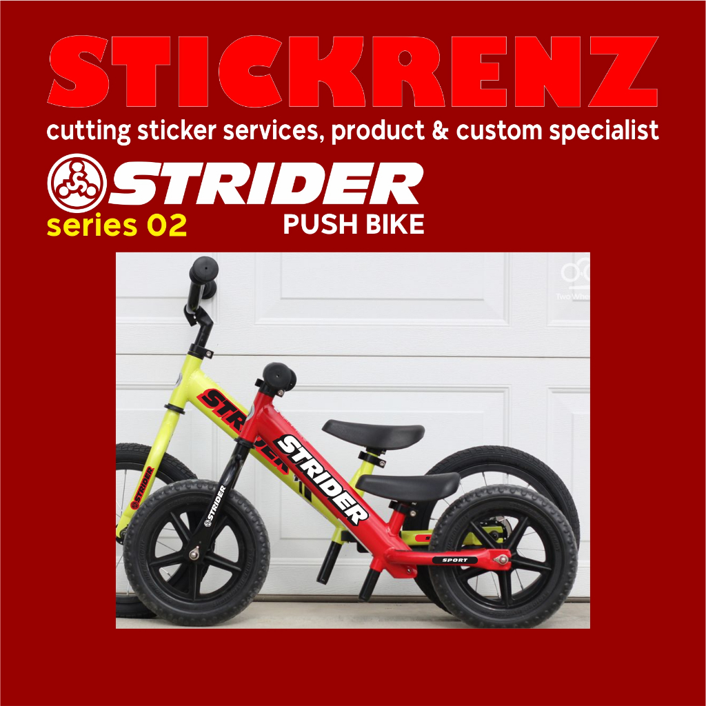 Jual Cutting Sticker Stiker Frame Sepeda Pushbike Strider 02 Custom ...