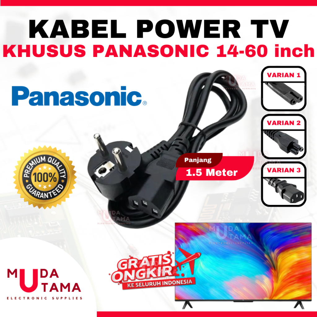Jual KABEL LISTRIK TV PANASONIC LCD LED PLASMA | COK KABEL TV LCD ...