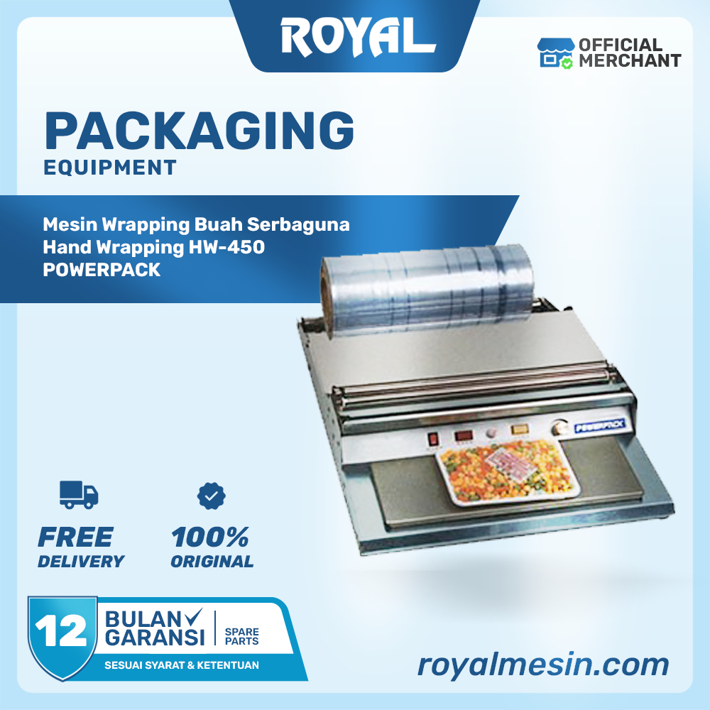 Jual Mesin Wrapping Buah Serbaguna Hand Wrapping HW-450 POWERPACK ...