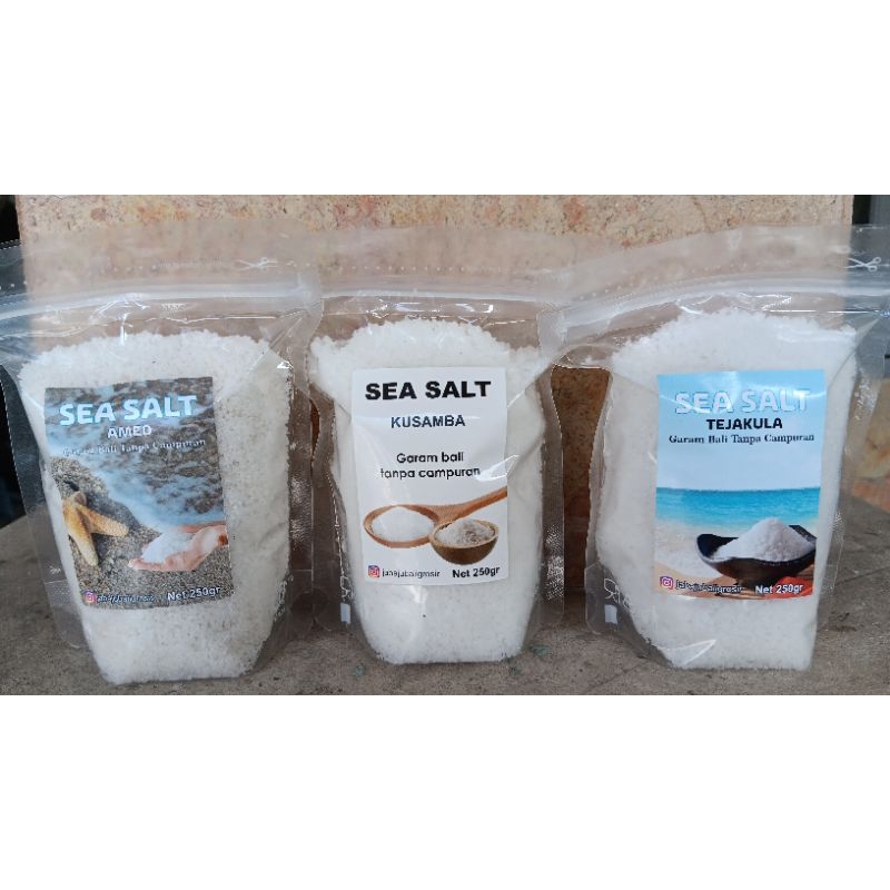 Jual PAKET Garam natural bali KUSAMBA,TEJAKULA dan AMED | Shopee Indonesia