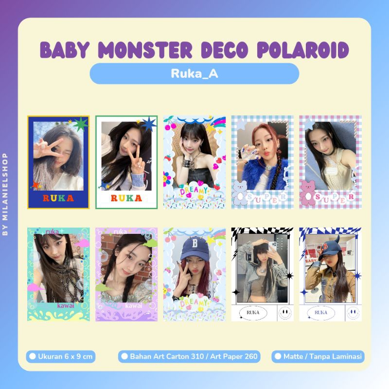 Jual BABYMONSTER Deco Polaroid (Isi 10 pcs /set) - milanielshop | Shopee Indonesia