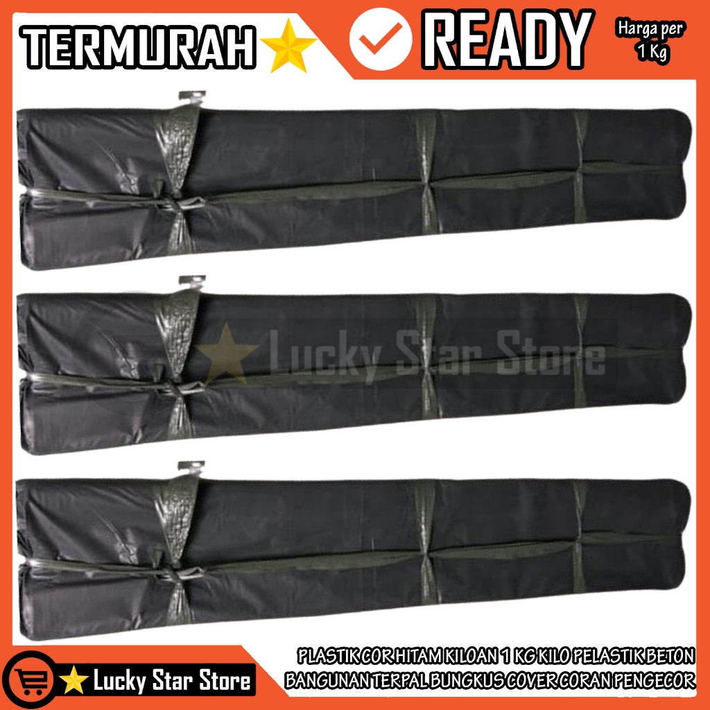 Jual 1 Kg Plastik Cor Hitam Kiloan Beton Bangunan Terpal Cover Coran ...