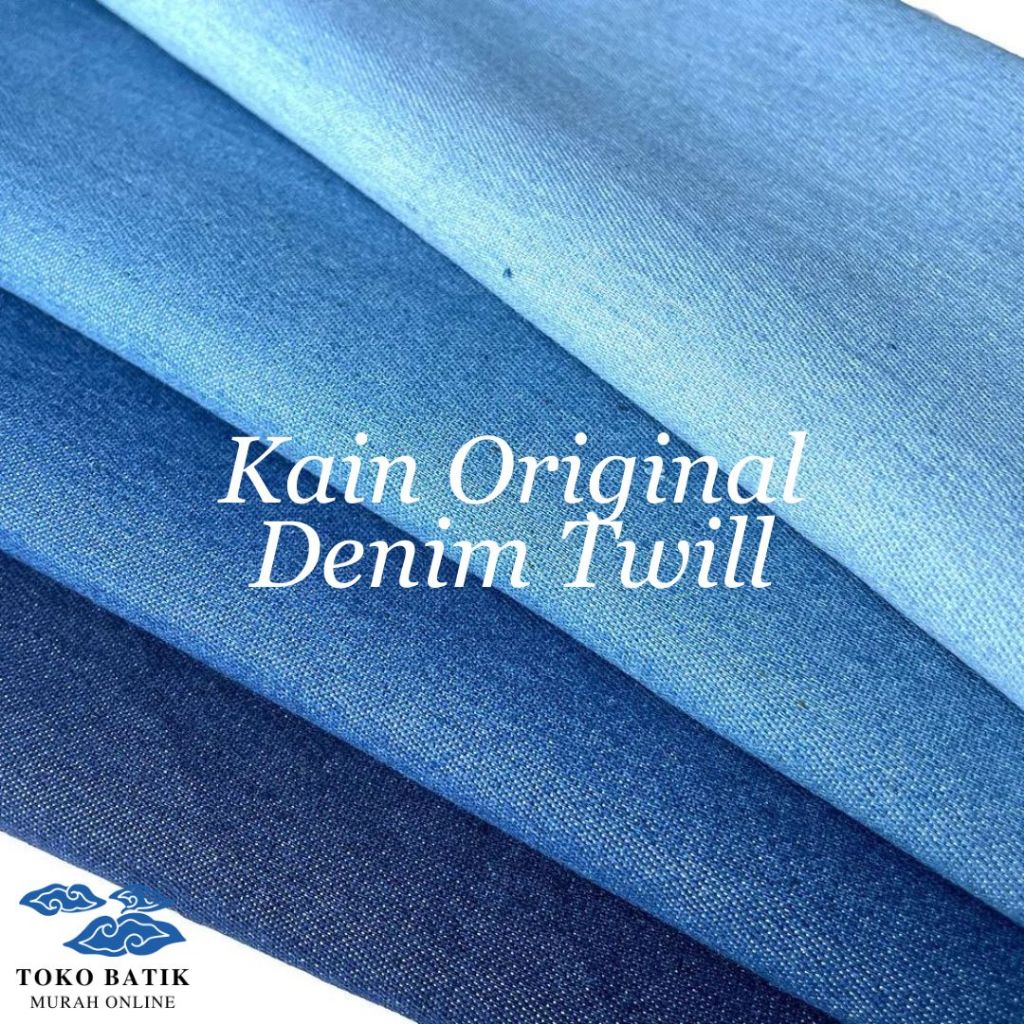 Jual Kain Ultra Denim Twill Jeans Smooth Premium Korea Original Blue ...