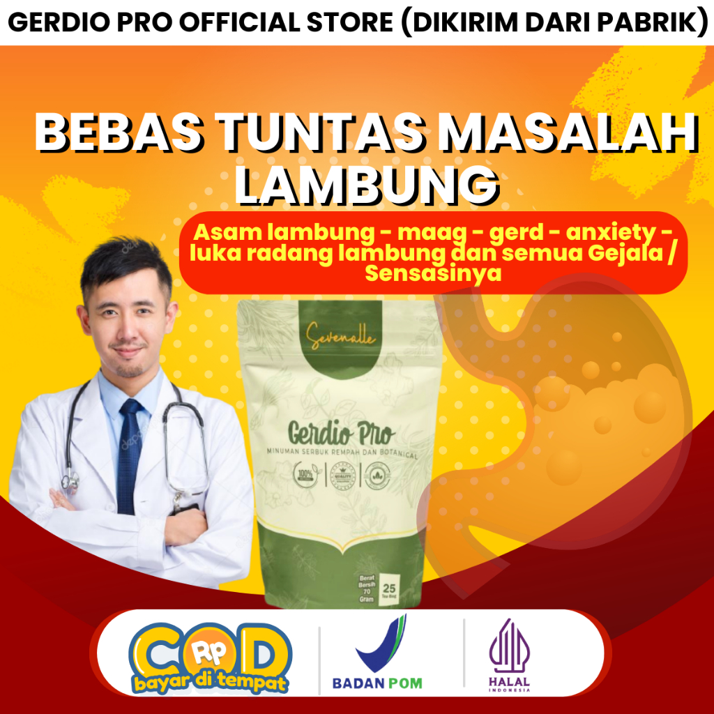 Jual Gerdio Pro Obat Herbal Asam Lambung Maag Gerd Infeksi Tukak Luka ...