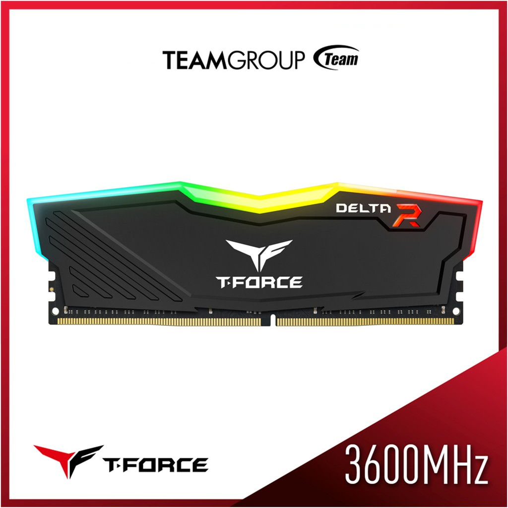 Jual Team Memory Delta Tforce RGB 8GB PC 3600 DDR4 Black | Shopee Indonesia