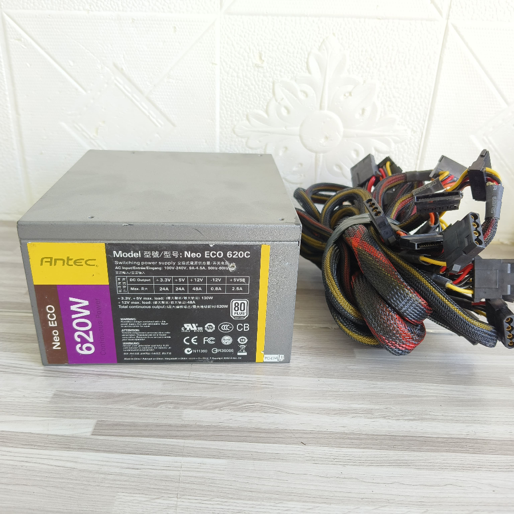 Jual PSU GAMING ANTEC 620W 80+ PLUS | Shopee Indonesia