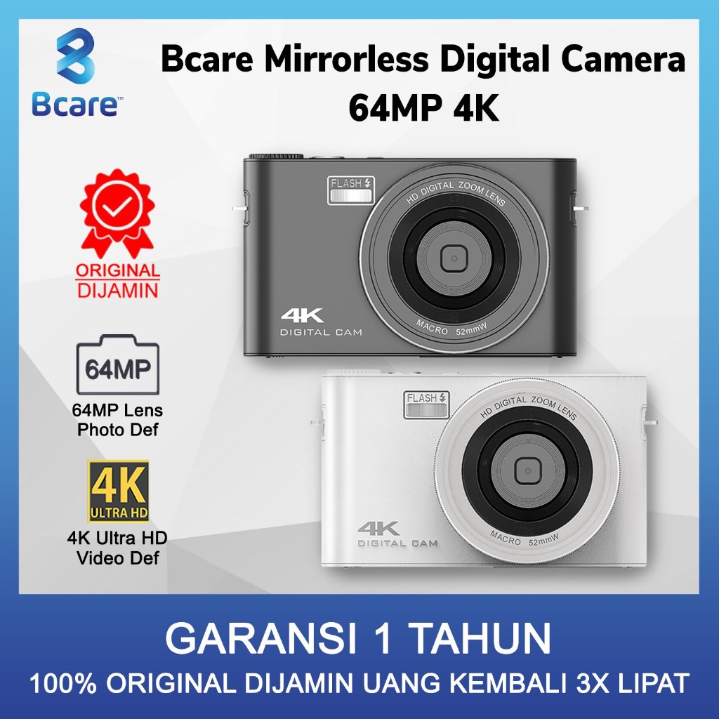 Jual Bcare Mirrorless Digital Camera 64MP 4K | Shopee Indonesia