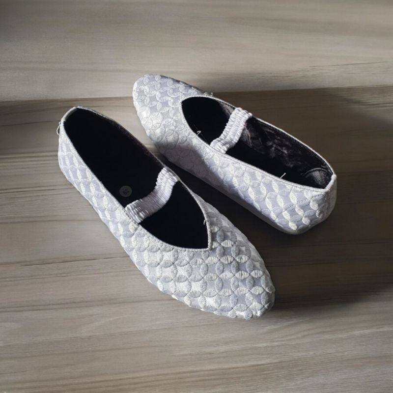 Jual Sepatu FlatShoes Haji Full Bordir | Shopee Indonesia