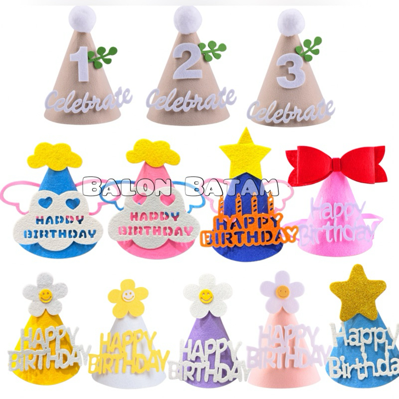 Jual Topi Ulang Tahun Bunga Daisy Happy birthday | Shopee Indonesia