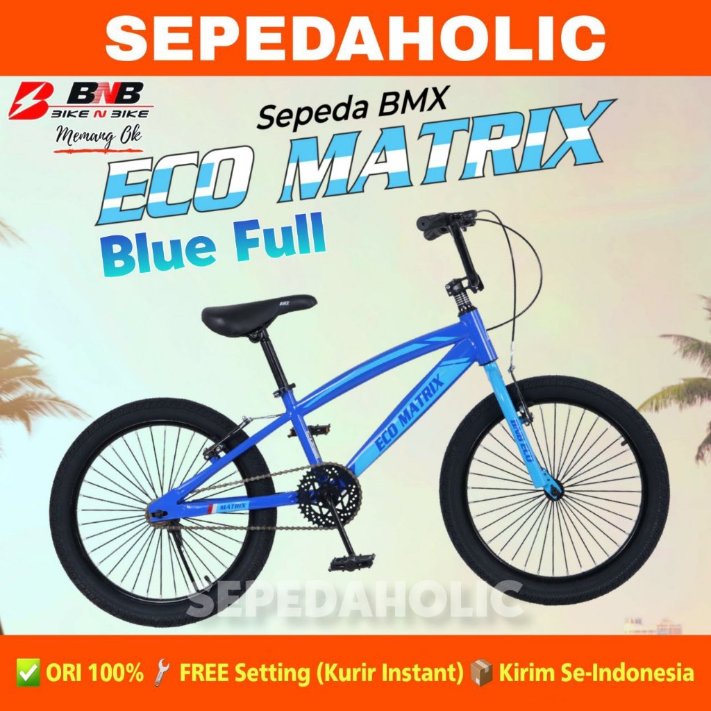 Jual Sepeda Anak Laki BMX BNB ECO MATRIX Ukuran 20 Inch Ban 2.50 Usia 8 ...