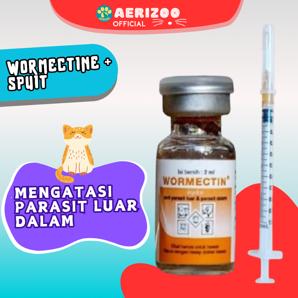 Jual Wormectin 2ml Anti Penyakit Kulit Jamur, Ringworm Gatal Gatal Pada ...