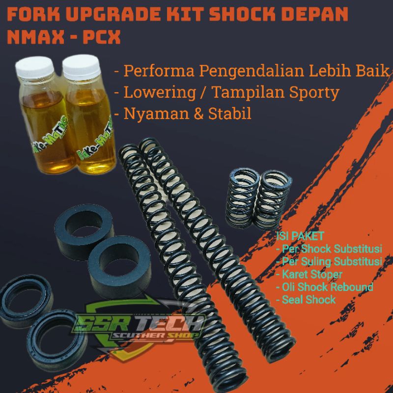 Jual Front Fork Upgrade and Lowering Kit Shock Depan Nmax PCX | Shopee ...