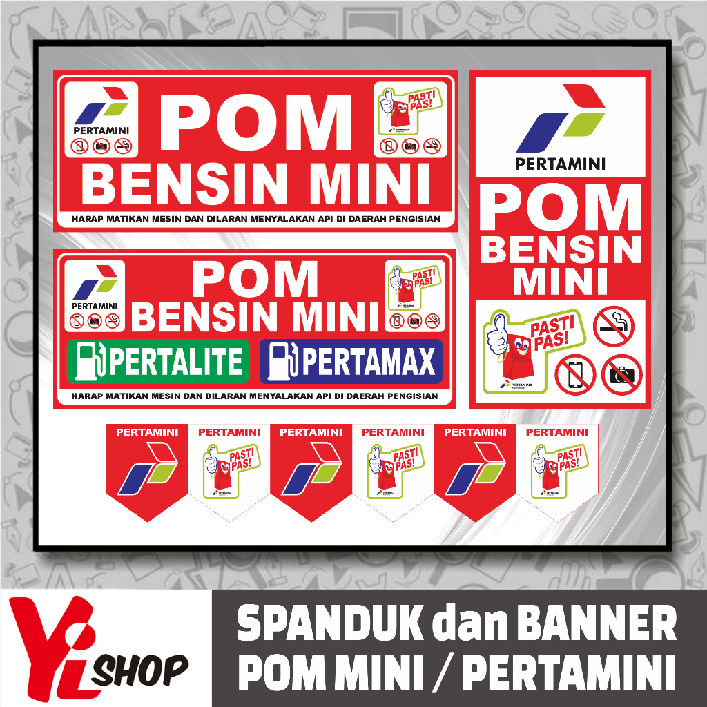 Jual Spanduk / Banner POM BENSIN MINI / PERTAMINI | Shopee Indonesia