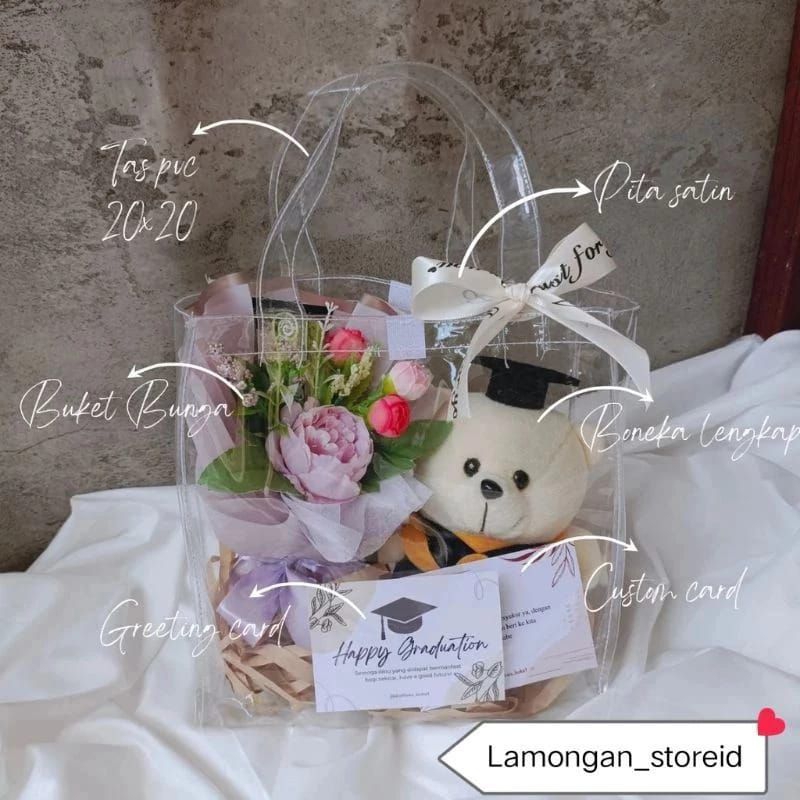 Jual GIFT BAG FLOWER DAN BONEKA / KADO WISUDA MURAH / KADO ULTAH MURAH ...