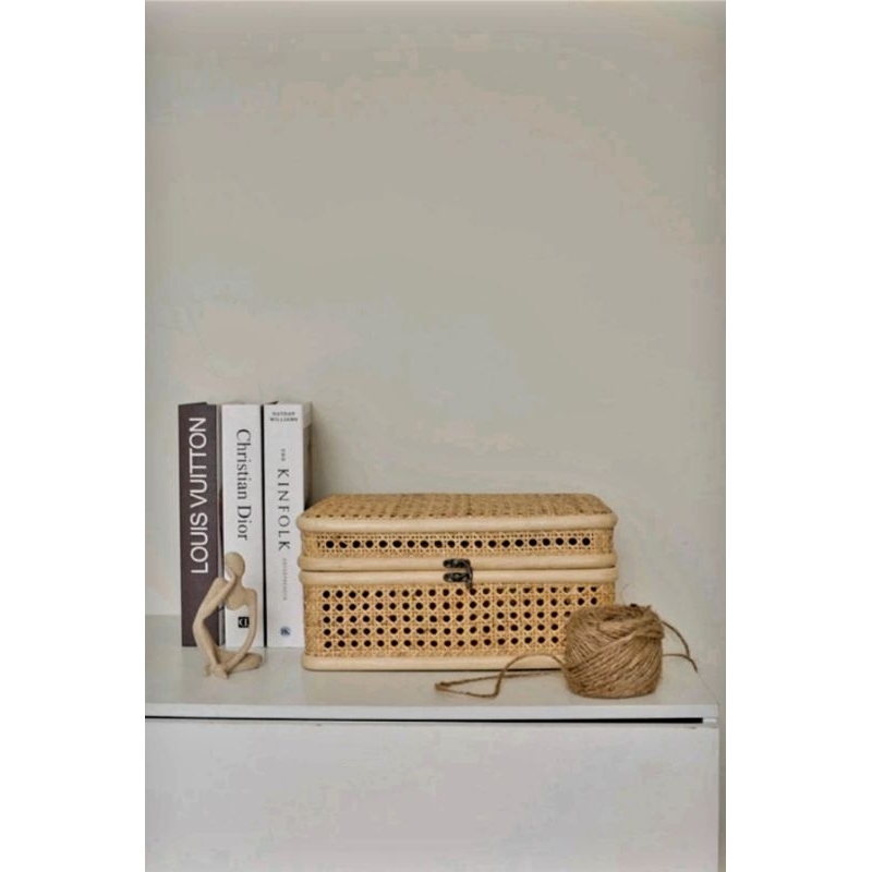 Jual Kotak Rotan Rattan Box Penyimpanan Storage Hampers Mewah Estetik ...