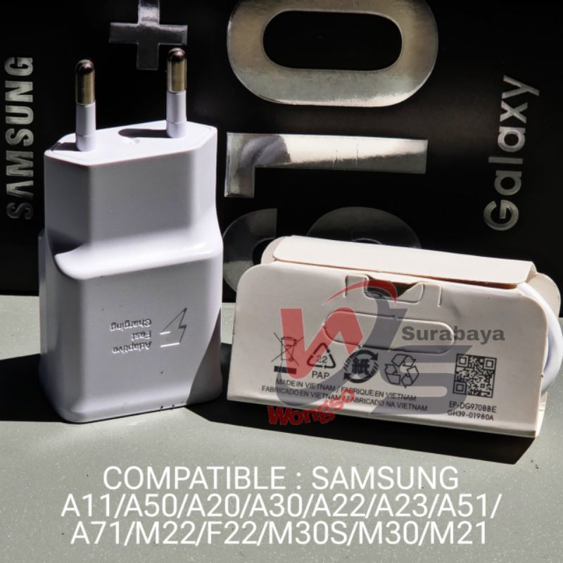 Jual CHARGER CASAN SAMSUNG TYPE C Fast Charging M20 M30 M30S M21 M31 ...