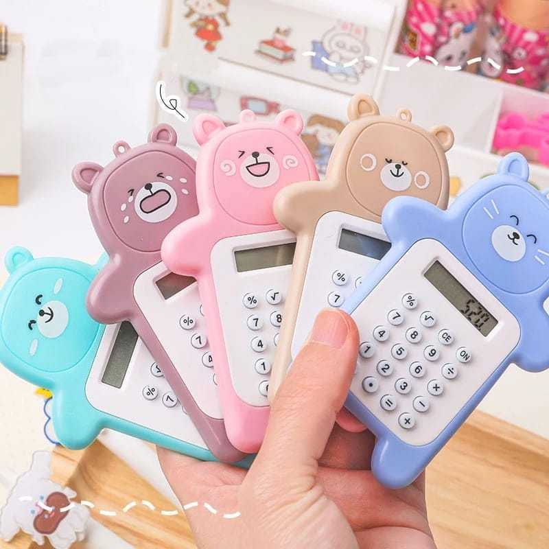 Jual BMP-Calculator Mini Portable Motif Bear/Kalkulator Saku 8 Digit ...