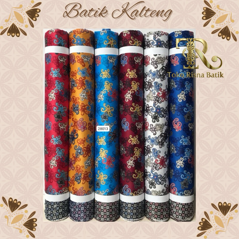 Jual Kain Batik Khas Kalteng bahan Sutera Silk Premium (harga per setengah meter) | Shopee Indonesia