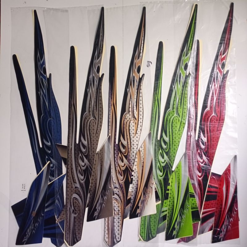 Jual Stiker Striping Sticker Yamaha Vega ZR 2011 List Les Body Motor ...