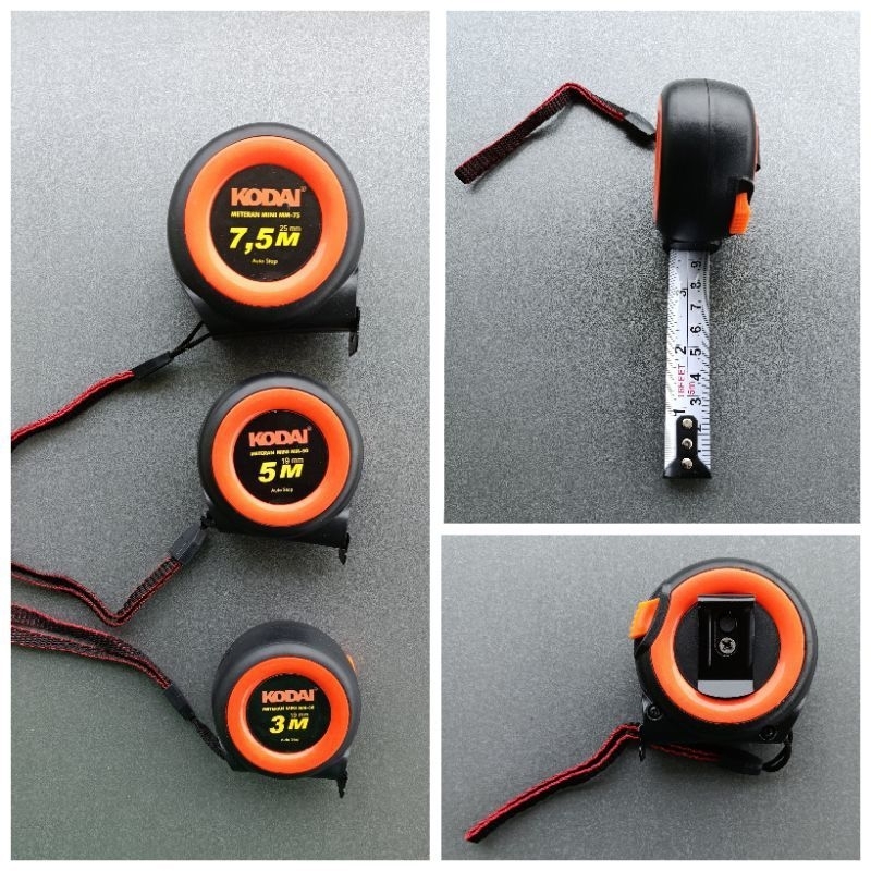 Jual KODAI METERAN AUTO LOCK 3M / 5M / 7.5M / 10M | Shopee Indonesia