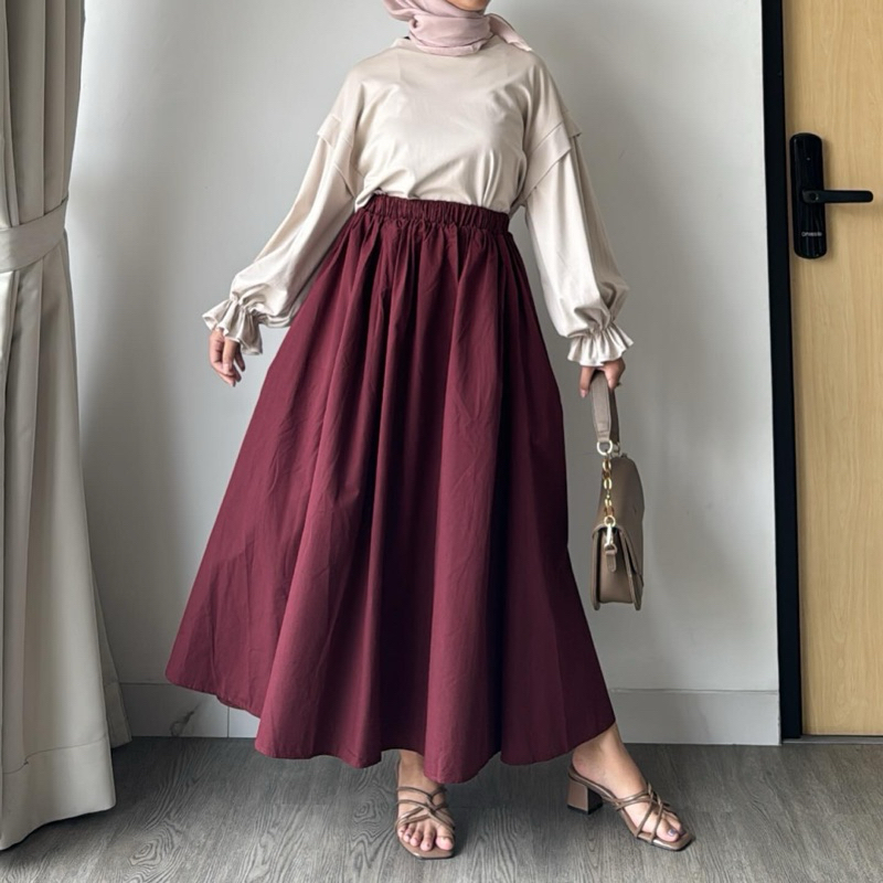 Jual ROJANA - by YELLOWFACY || (1705) Rok Lebar Wanita Katun Poplin ...