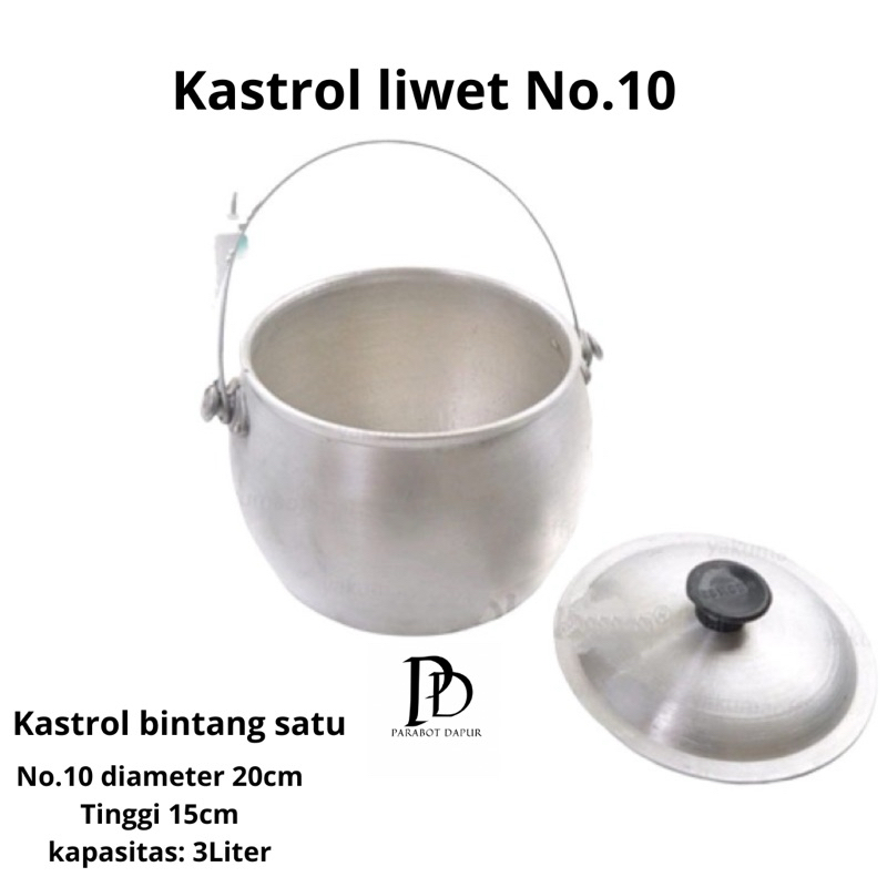 Jual Panci Kastrol Liwet Nasi Jumbo Tradisional No.10/No.12 3/5Liter ...