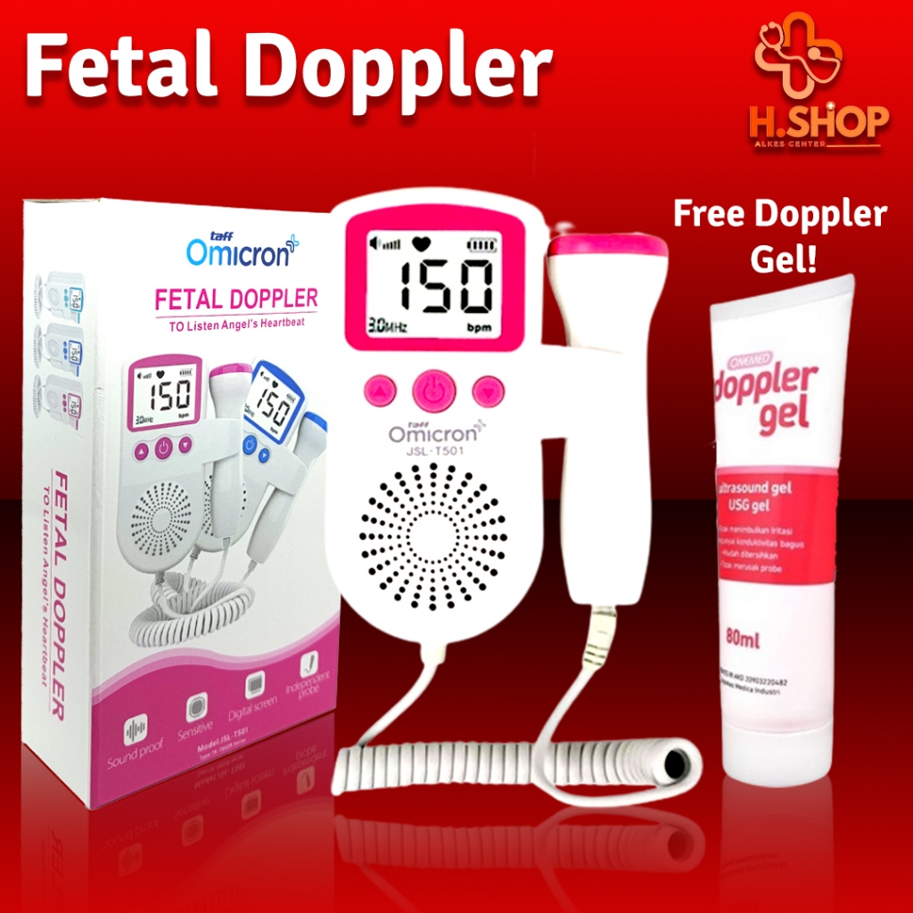 Jual Doppler Fetal + Gel alat pendeteksi denyut jantung janin bayi baby ...