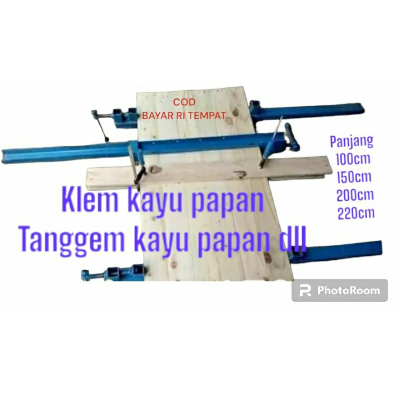 Jual tanggem papan kayu klem kayu panjang120cm | Shopee Indonesia