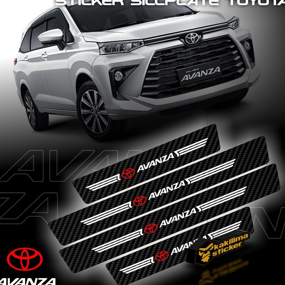 Jual Sticker sill plate carbon pelindung pijakan kaki pintu mobil untuk ...