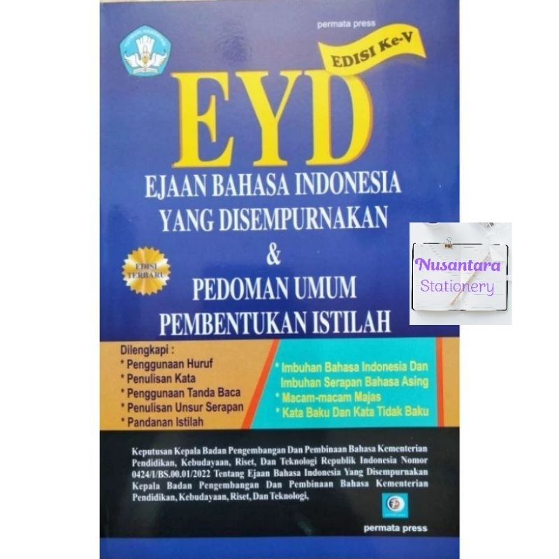 Jual Buku EYD Edisi Ke V | EYD Edisi Ke 5 | Shopee Indonesia