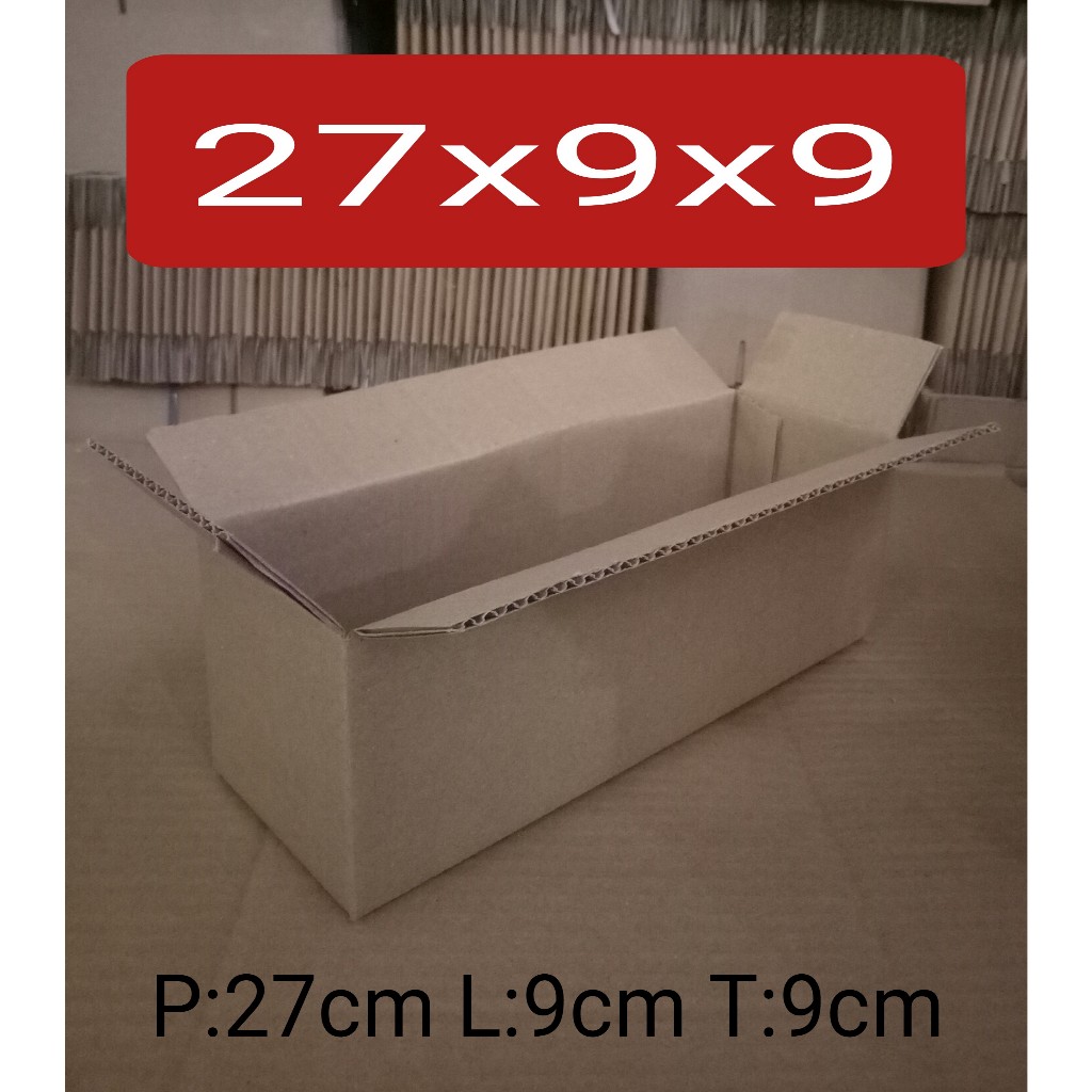 Jual Kardus Packing uk 27x9x9 kardus mini/kardus polos/kardus murah ...