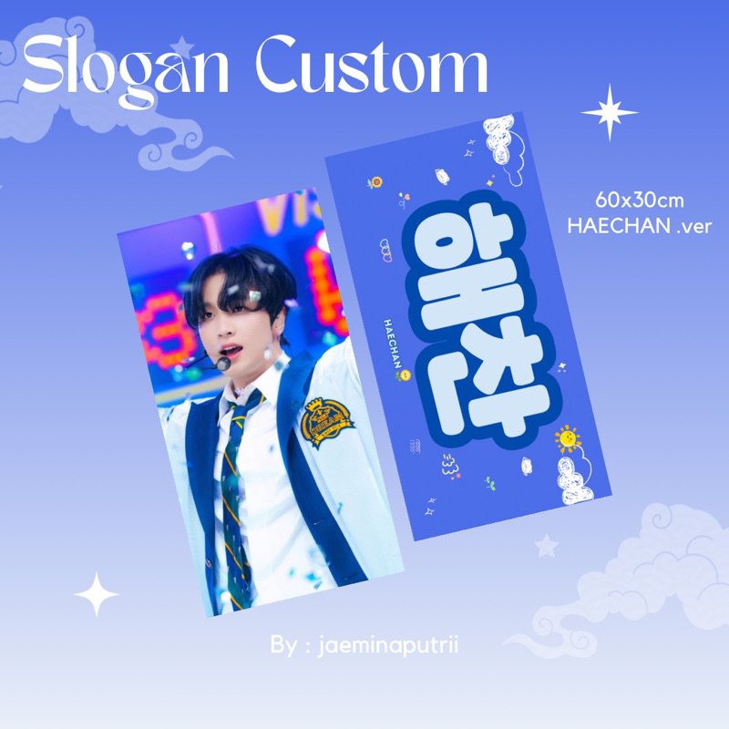 Jual (PO) SLOGAN KAIN PREMIUM CUSTOM HARGA TERMURAH / CHEERING KIT ...