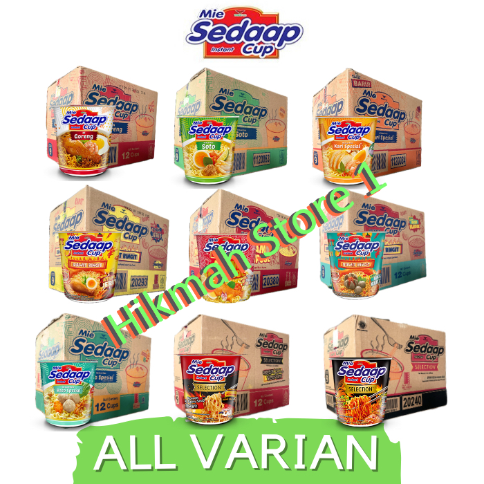 Jual 1 DUS Mie Sedaap Cup All Varian Rasa Isi 12 pcs | Shopee Indonesia