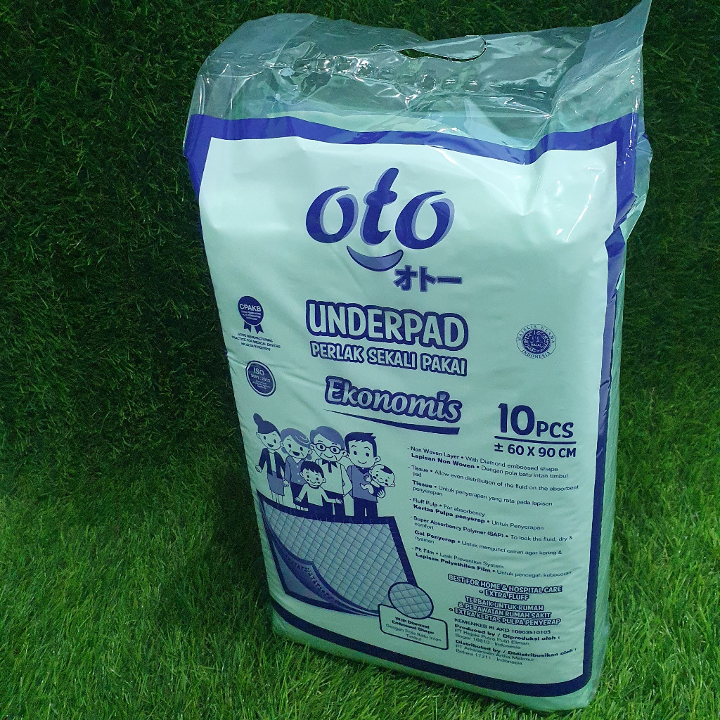 Jual OTO Underpad Perlak ukuran 60 x 90cm isi 10 Lembar | Shopee Indonesia
