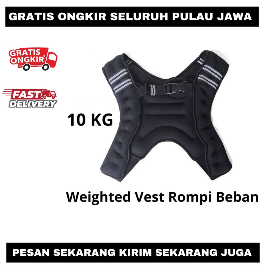 Jual F359 Rompi vest weight fitnes olahraga pasir | Shopee Indonesia