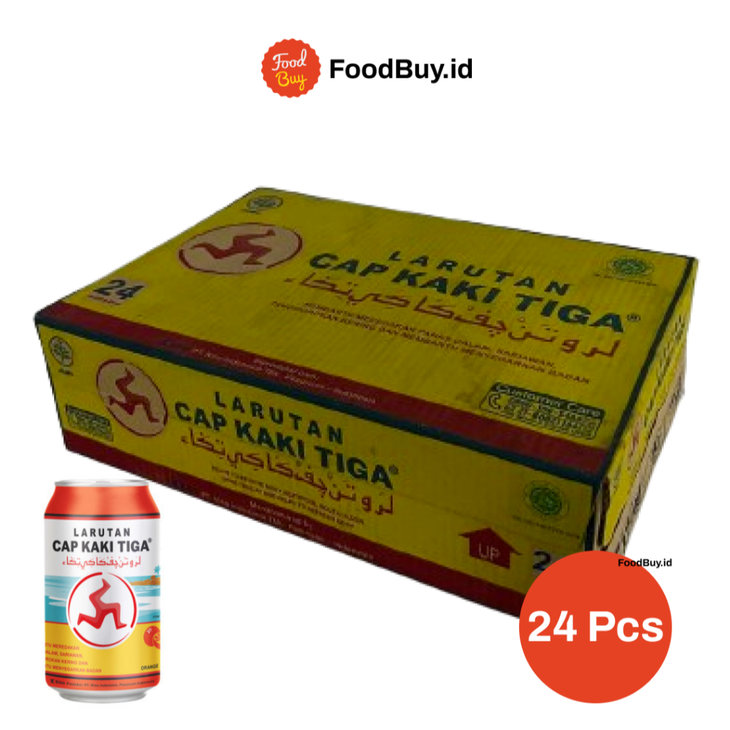 Jual Paket 1 Dus - Larutan Cap Kaki Tiga Rasa Jeruk 320 ml | Shopee Indonesia