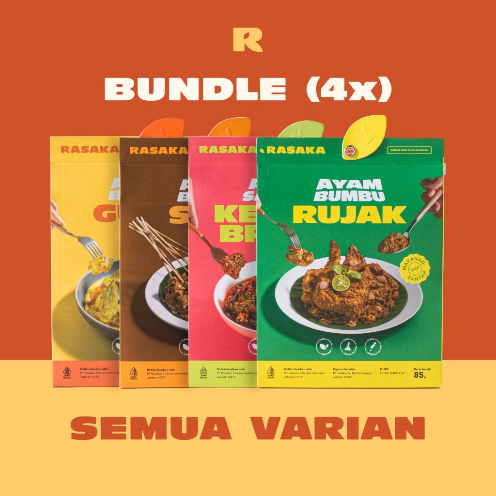 Jual RASAKA BUNDLE ALL 4 VARIANTS RASA 85GR /MAKANAN INSTANT/SIAP MAKAN ...