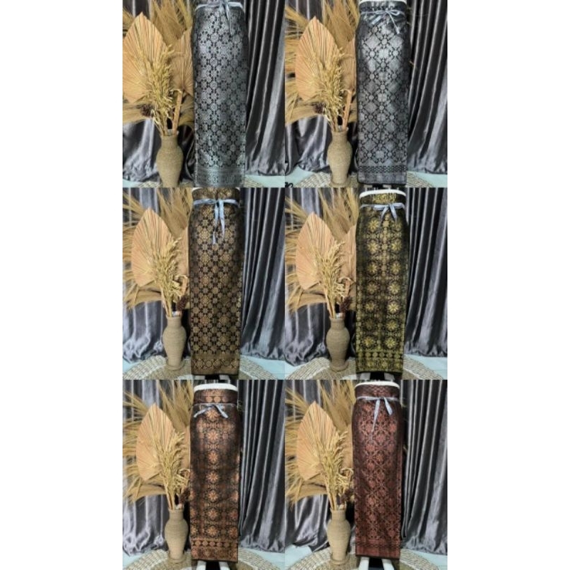Jual TERLARIS!! Songket Lilit Seri Hitam/ Rok Songket Hitam Kebaya ...