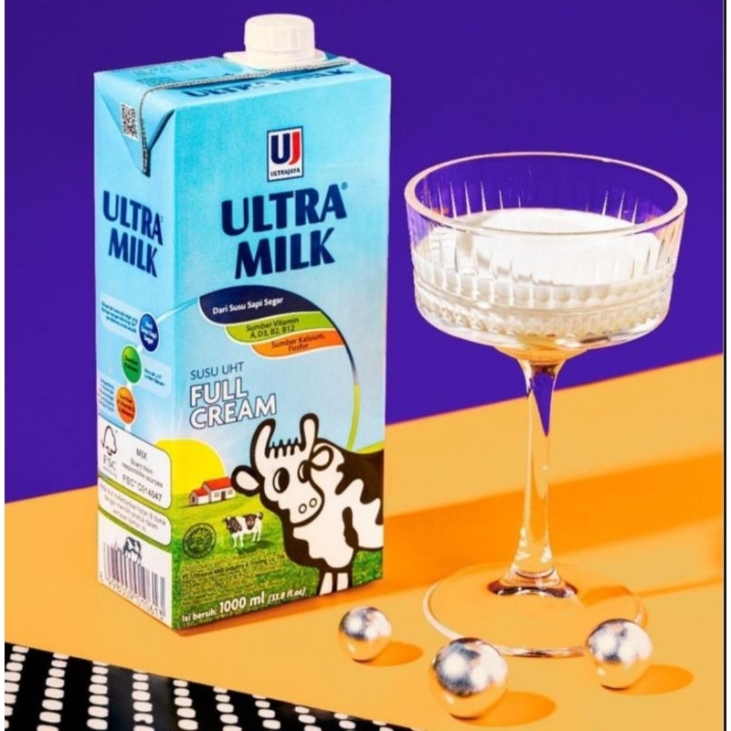Jual Susu Ultramilk Plain 1L / Susu UHT Full Cream 1 Liter | Shopee ...