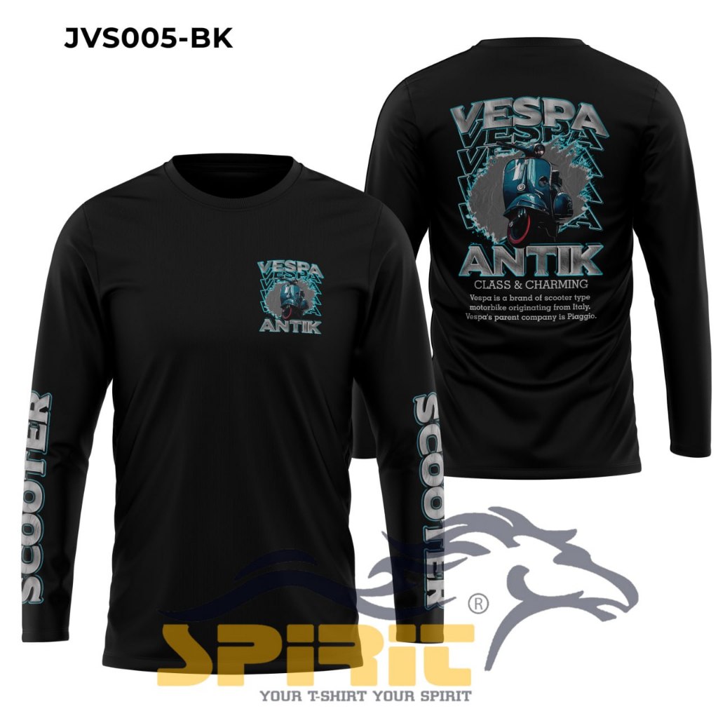 Jual Kaos Vespa Classic/antik Baju Kaos Scooter Klasik Baju Distro ...