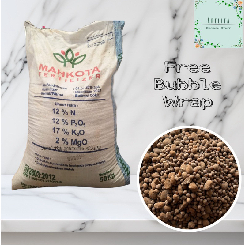 Jual Pupuk NPK 12.12.17.2 Mahkota repack 1Kg | Shopee Indonesia