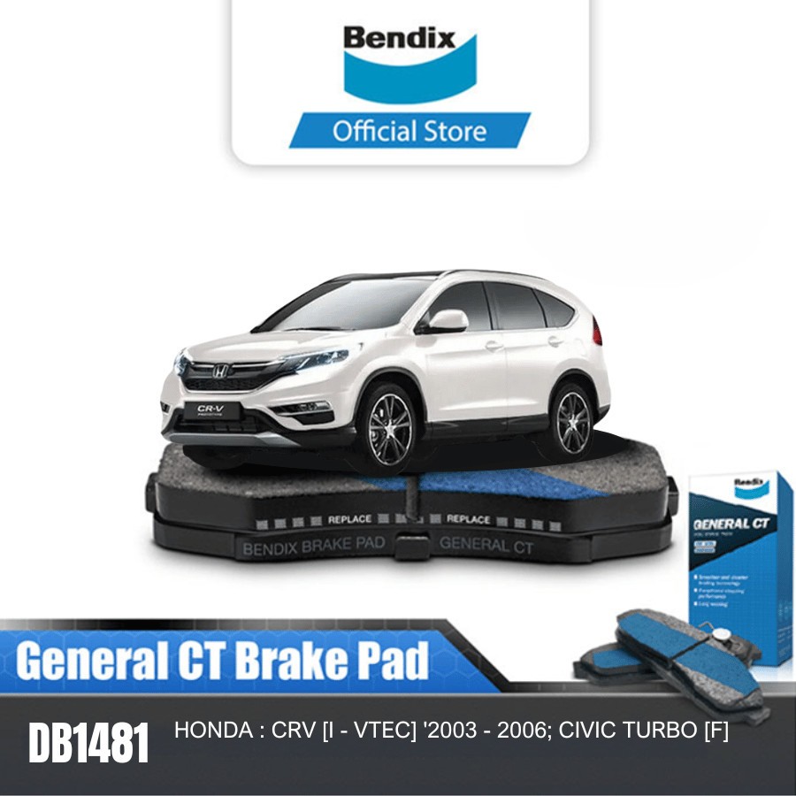 Jual Bendix Kampas Rem Depan Mobil Honda CRV I-VTEC 2003-2006 DB1481GCT | Shopee Indonesia